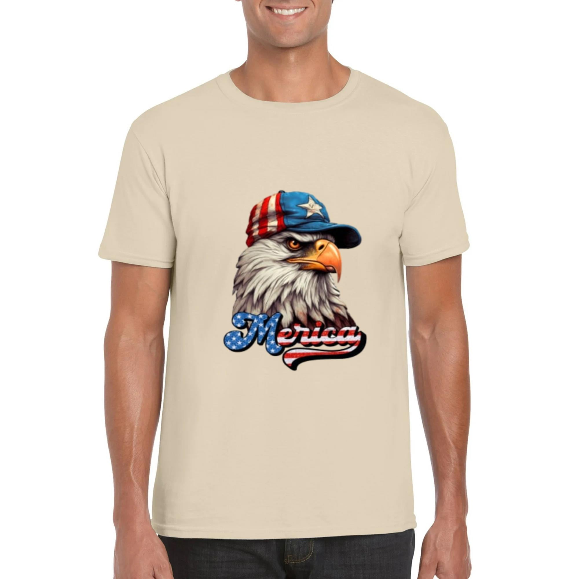 Merica Patriotic USA Eagle 4th Of July Bird Symbol Free T-Shirt, for ...