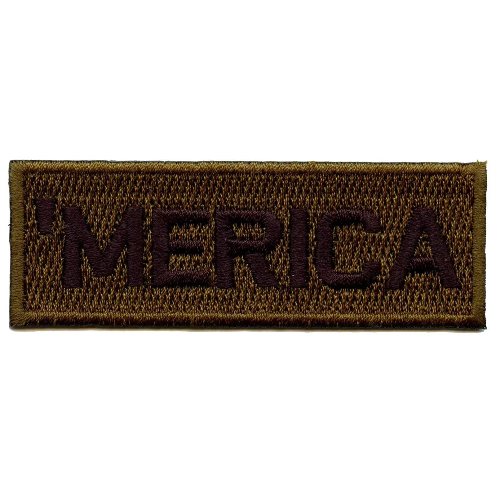'Merica Script Olive Green Box Logo Patch - Walmart.com