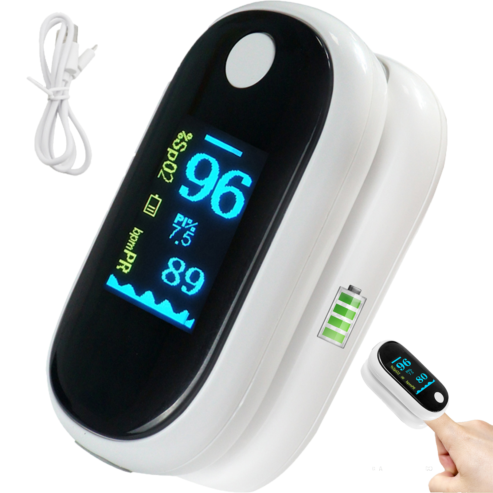Dagamma Finger Pulse Oximeter DP100 in Pink - the Authentic Pulse ...