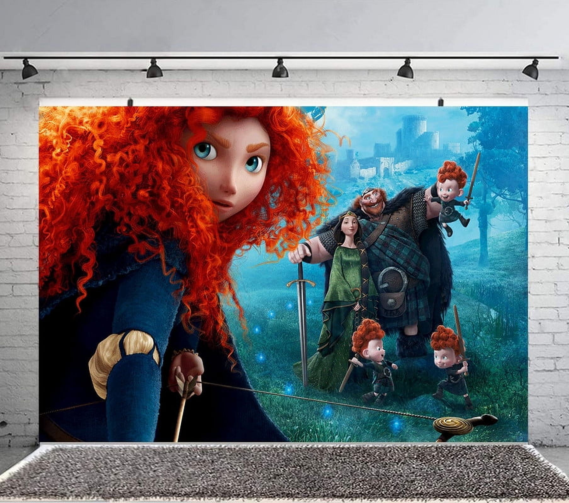 Merida Brave Backdrop Banner Party Supplies Poster Movie Theme ...