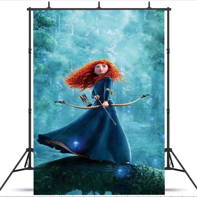 Merida Brave Princess Party Supplies Backdrop Banner Poster Birthday ...