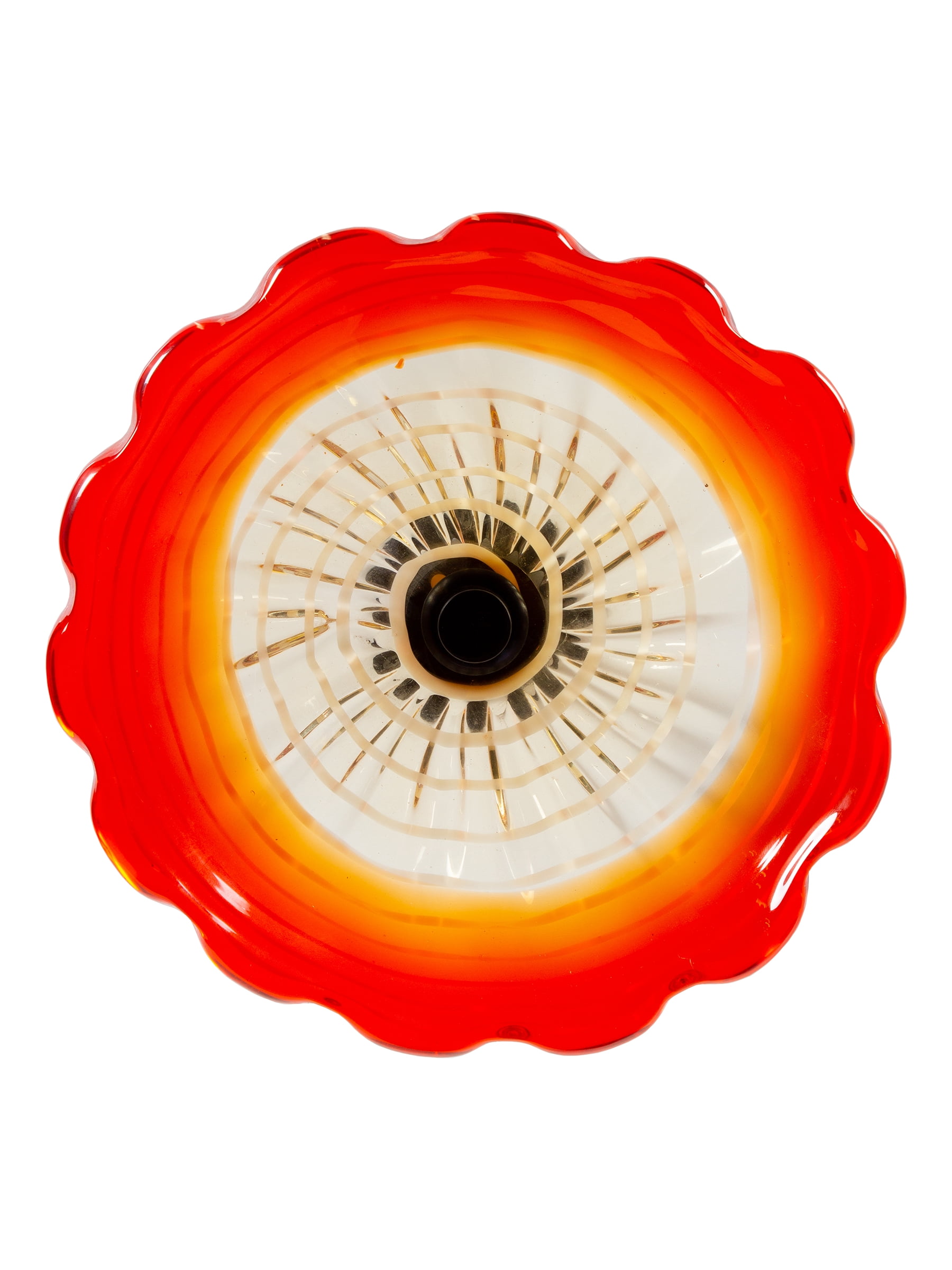 Merida Flower Hand Blown Art Glass Wall Décor with Wall Mounting ...