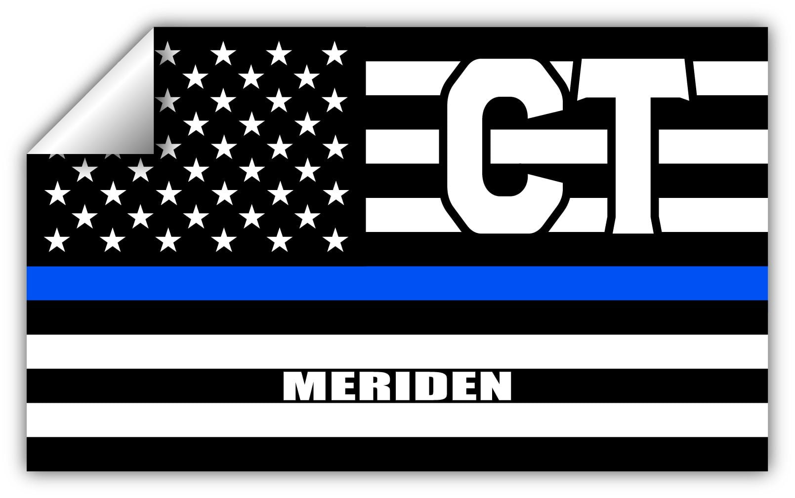 Meriden CT Connecticut New Haven County Thin Blue Line Stealthy USA ...