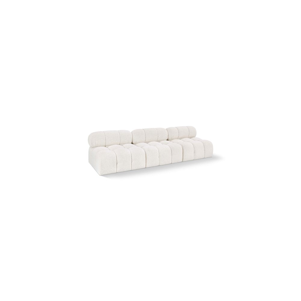 Meridian Furniture Ames Cream Boucle Fabric Modular Sofa - Walmart.com