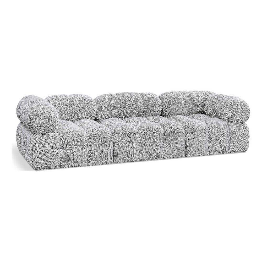 Meridian Furniture Ames Grey Boucle Fabric Modular Sofa - Walmart.com