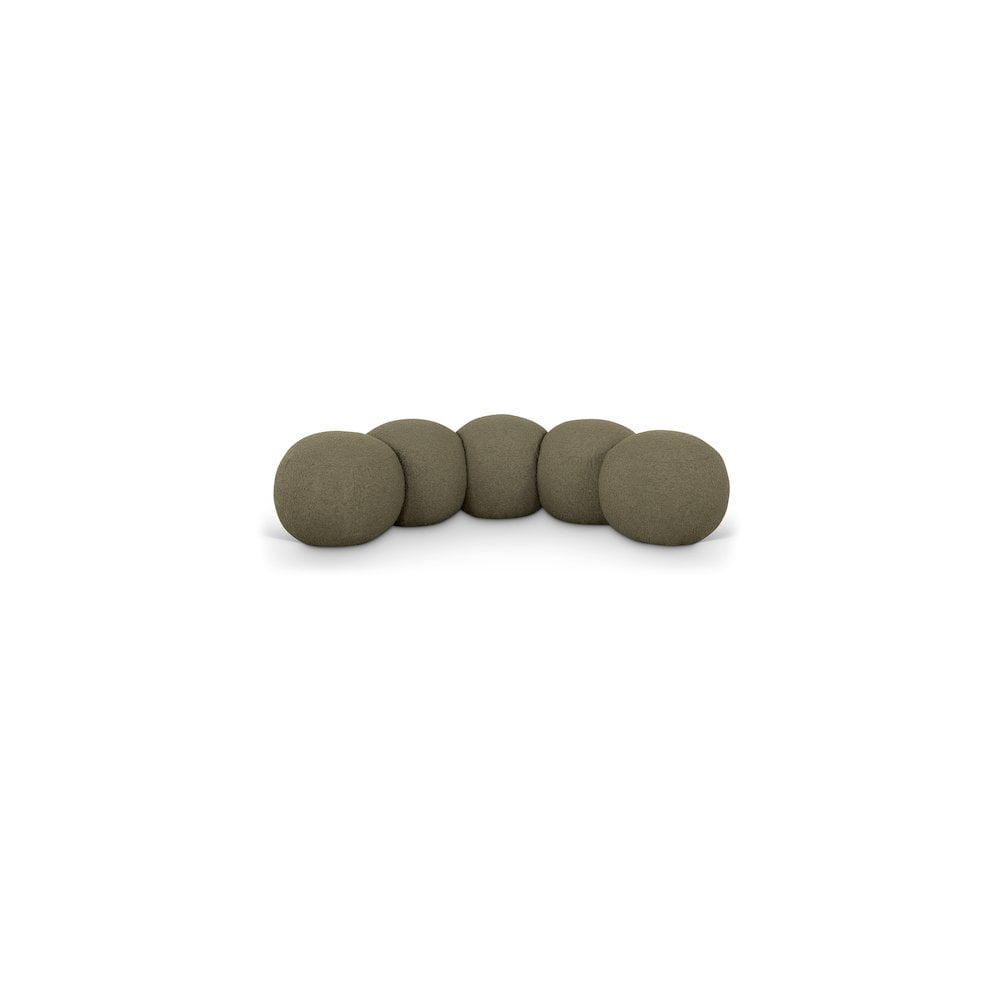 Meridian Furniture Apollo Olive Boucle Fabric Bench - Walmart.com