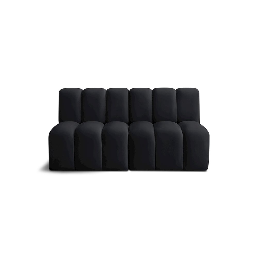 Meridian Furniture Arc Black Velvet Modular Sectional - Walmart.com
