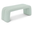 Meridian Furniture Arc Mint Vegan Leather Bench - Walmart.com