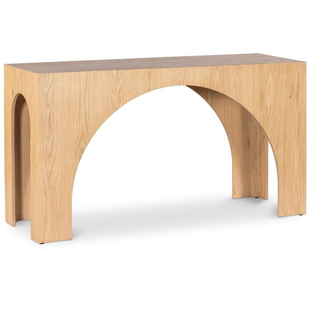 Meridian Furniture Arch Oak Console Table for Entryway, Hallway, Foyer ...