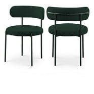 Meridian Furniture Tierra Navy Velvet Dining Chair - Walmart.com