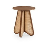 Meridian Furniture Butterfly Walnut Oak Veneer Top End Table - Walmart.com