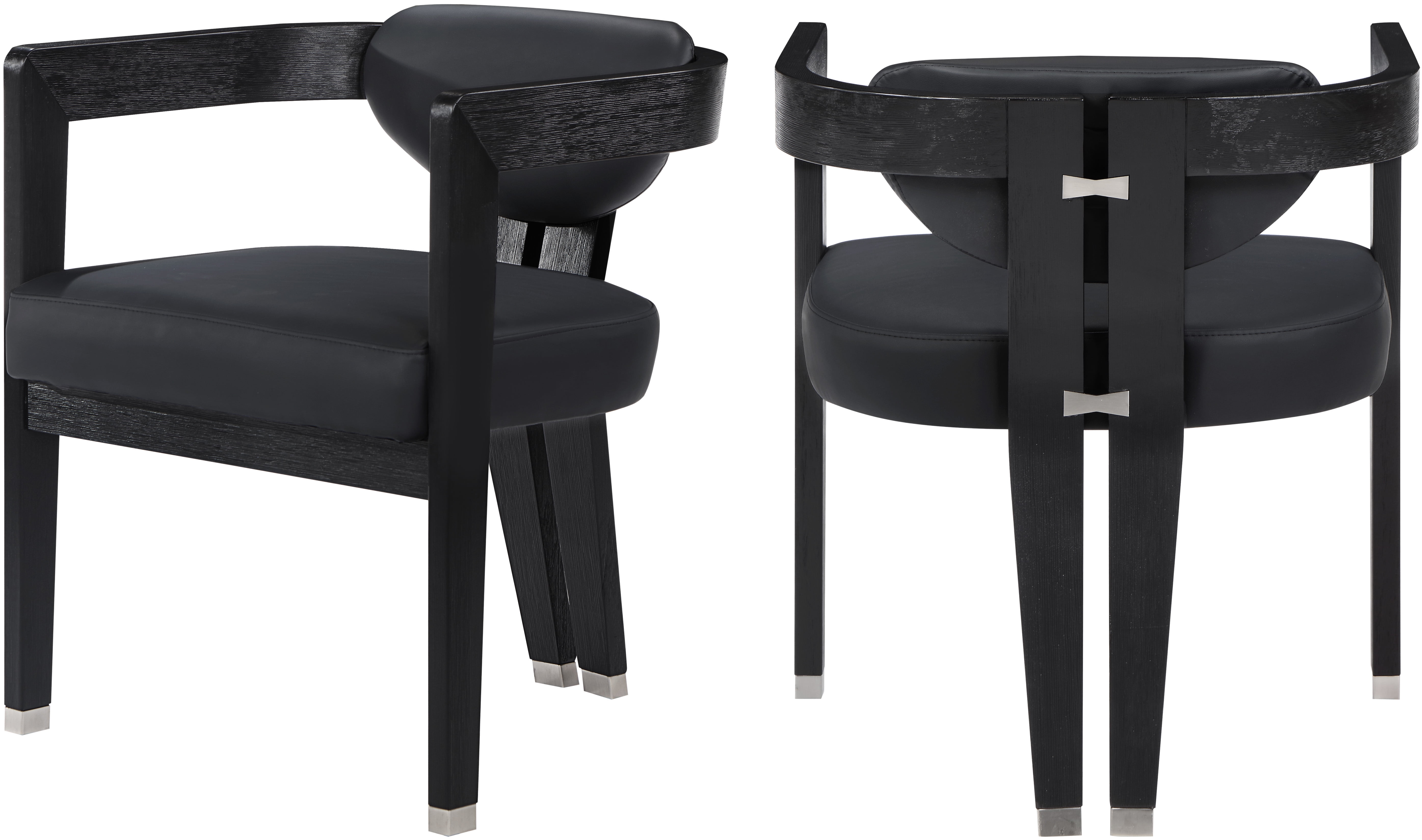 Meridian Furniture Carlyle Black Dining Chair - Walmart.com