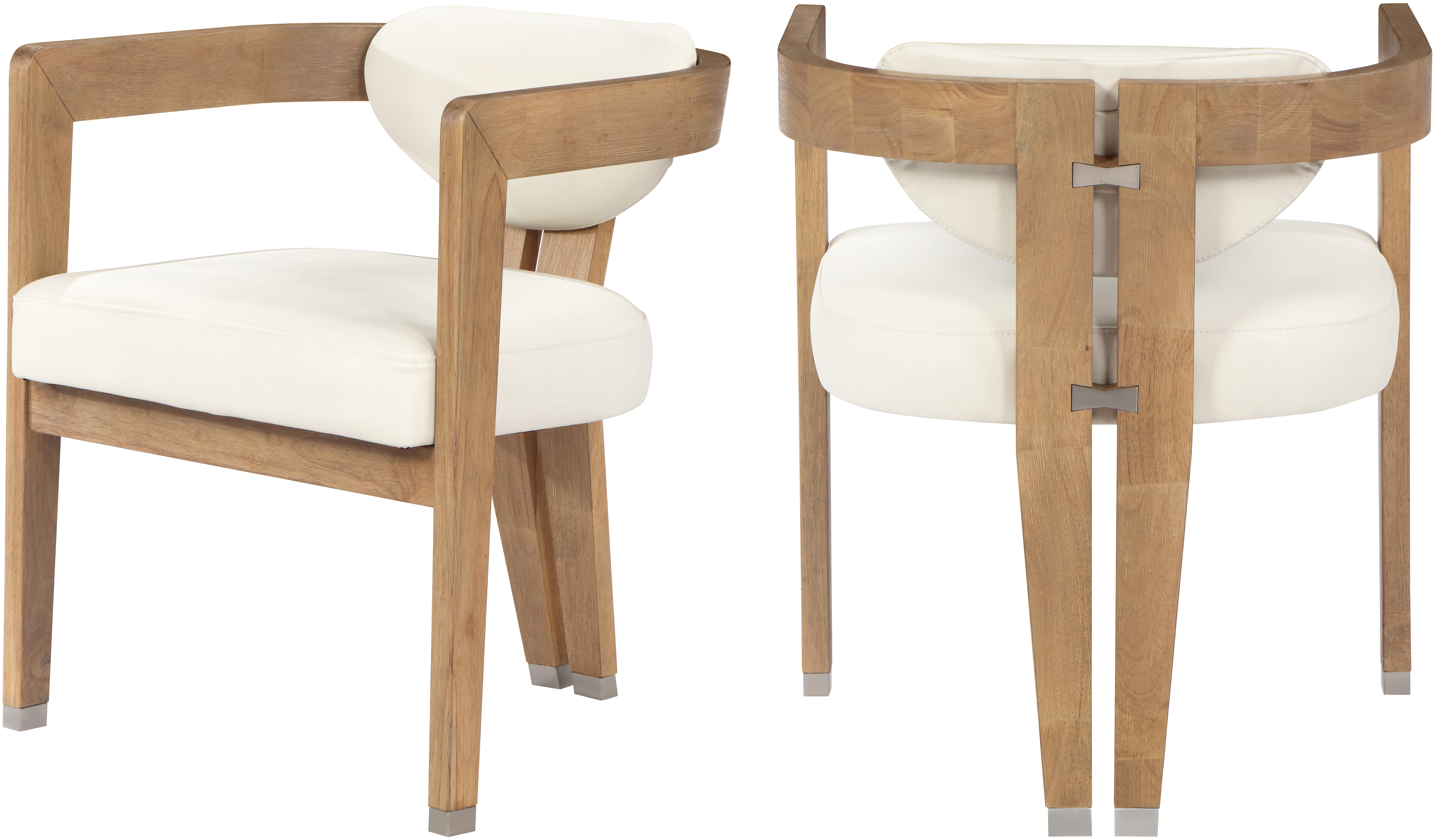 Meridian Furniture Carlyle Cream Dining Chair - Walmart.com