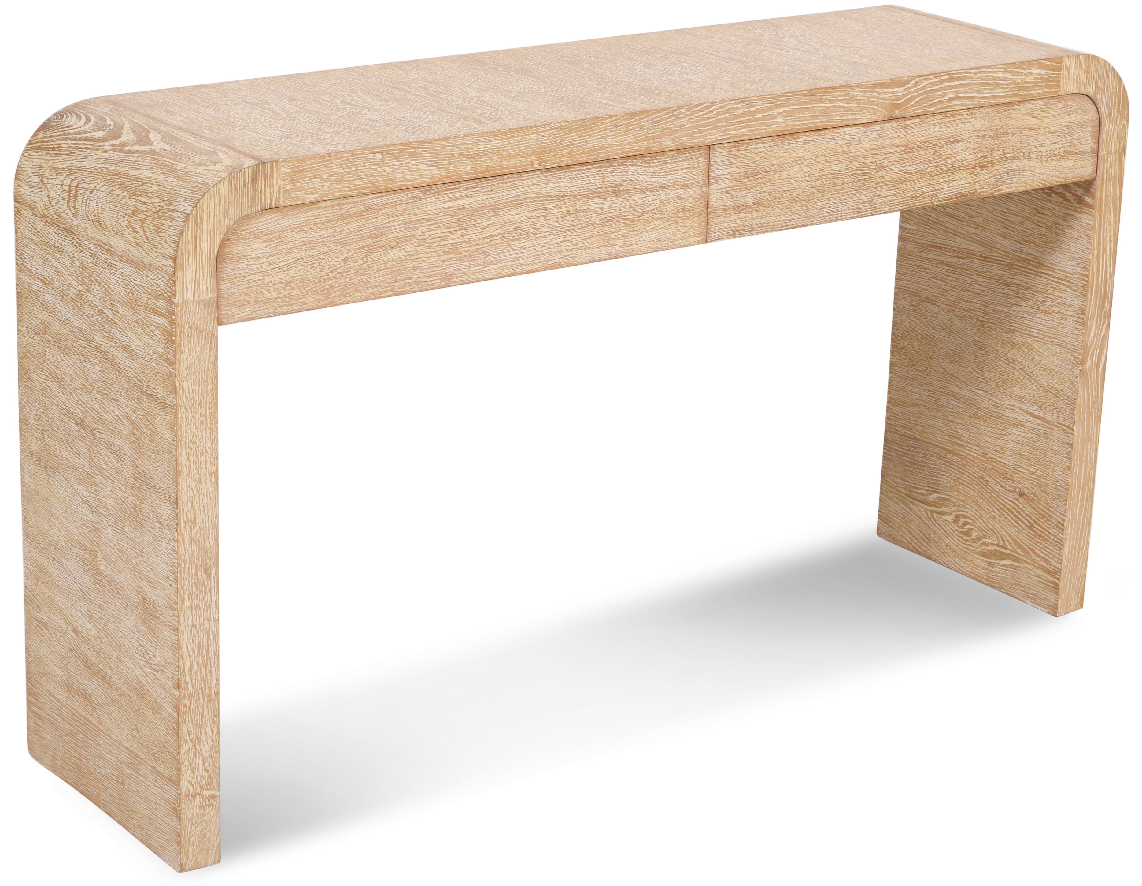 Meridian Furniture Cresthill White Oak Console Table - Walmart.com