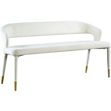Meridian Furniture Waverly Cream Bench - Walmart.com