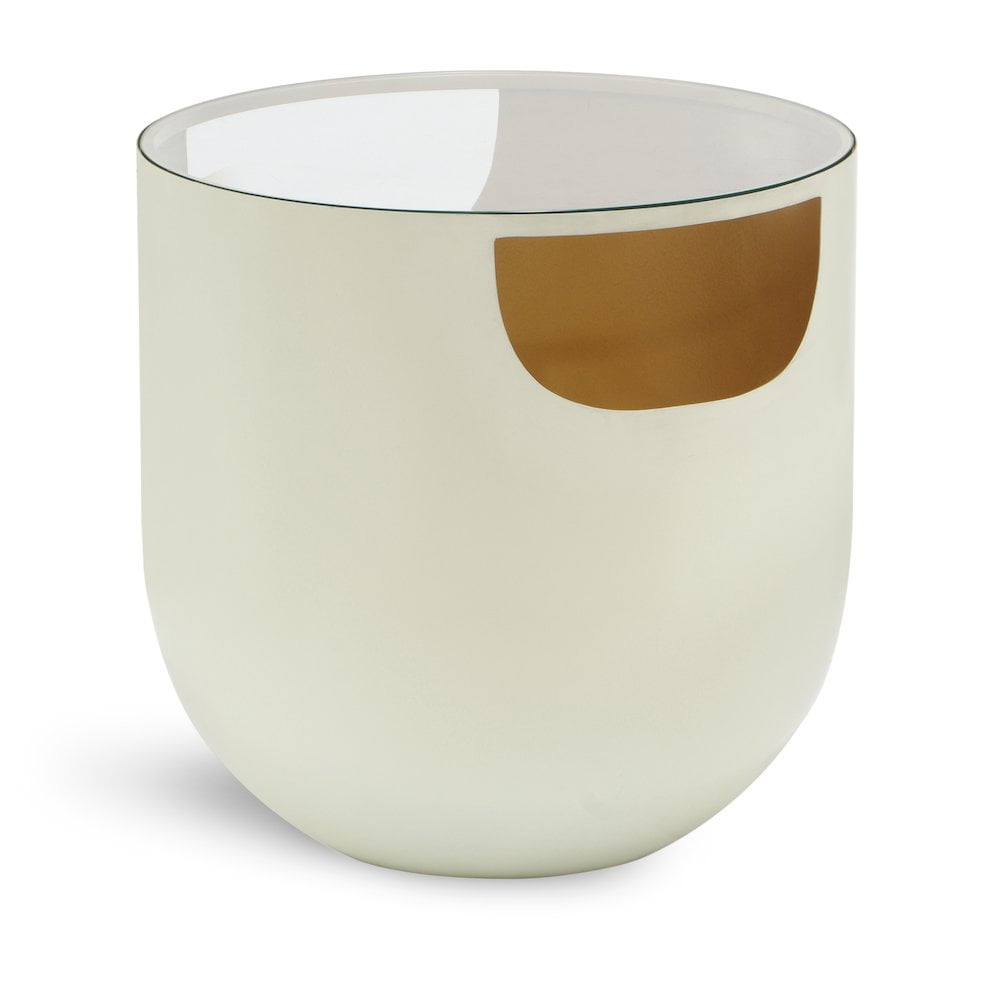 Meridian Furniture Doma Cream / Gold End Table - Walmart.com