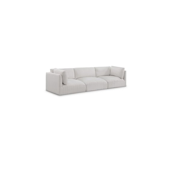 Meridian Furniture Ease Cream Fabric Modular Sofa - Walmart.com