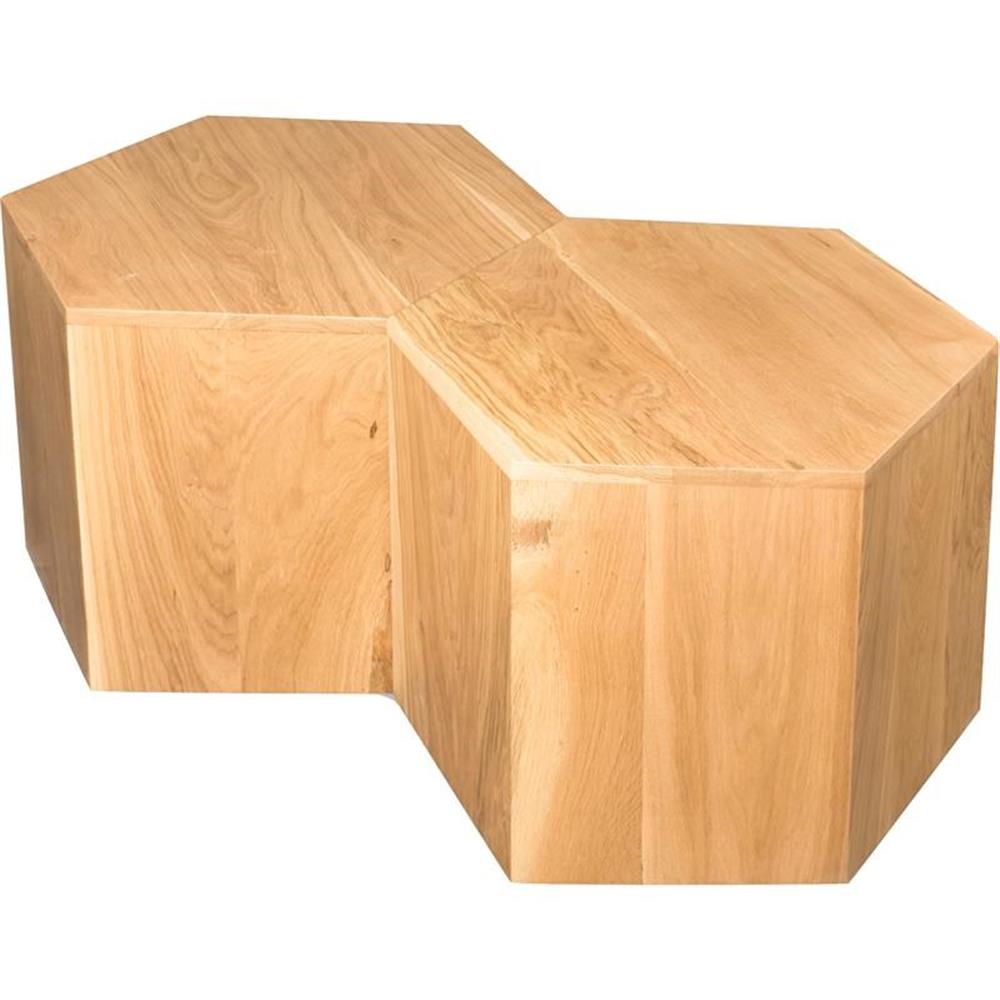 Meridian Furniture Eternal 2-Pc. Natural Oak Wood Coffee Table ...