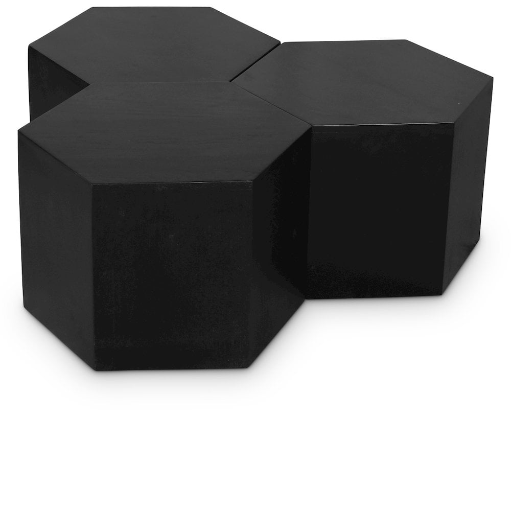 Meridian Furniture Eternal 3-Pc. Black Oak Wood Coffee Table - Walmart.com