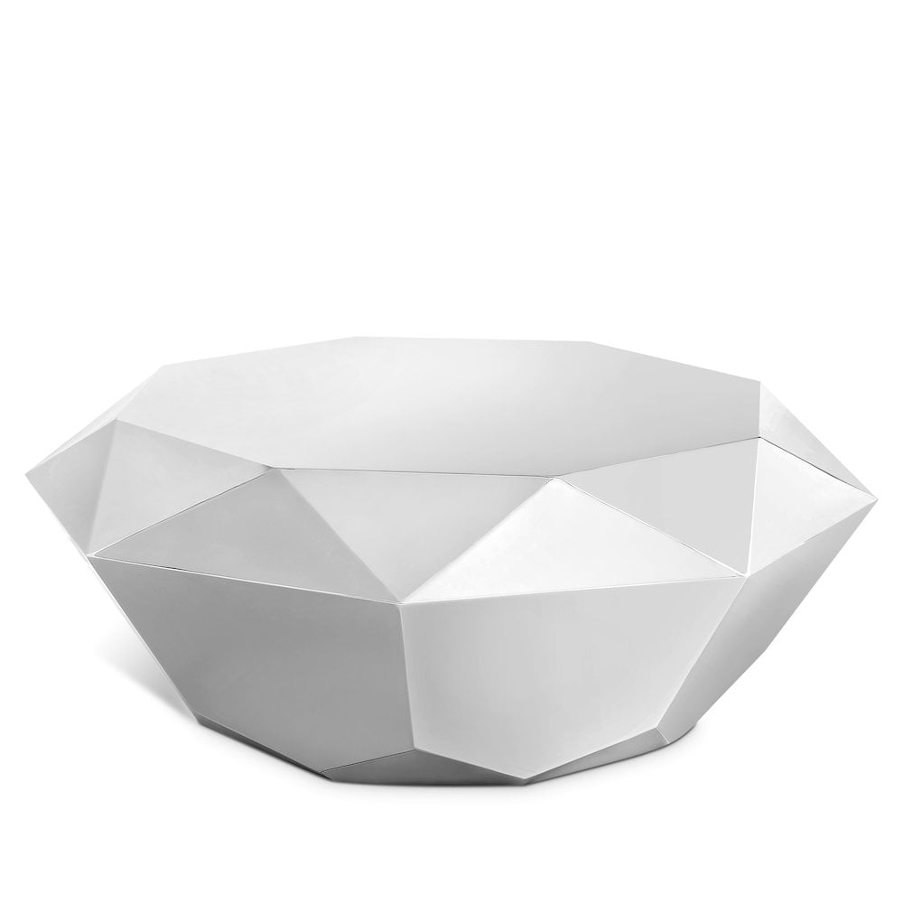 Meridian Furniture Gemma Diamond Shaped Steel Coffee Table - Walmart.com