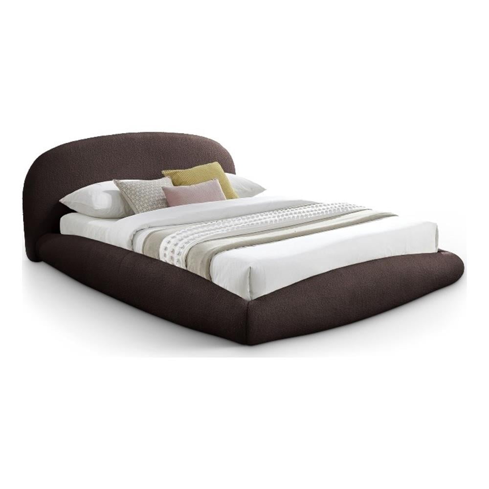 Meridian Furniture Genesis Brown Teddy Fabric King Bed - Walmart.com