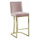 Meridian Furniture Heidi Modern Contemporary Velvet Counter Stool, Pink ...