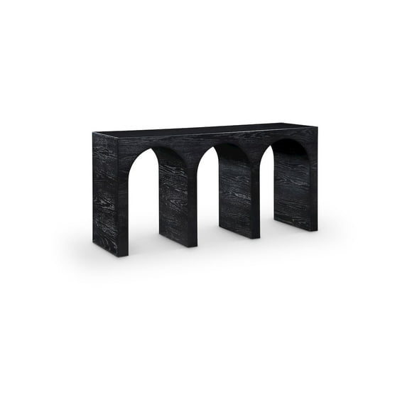 Meridian Furniture June Black Oak Console Table: Mid-Century Modern For ...