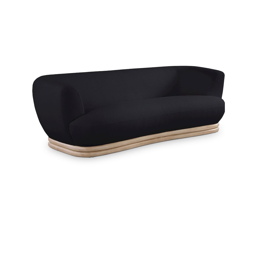 Meridian Furniture Kipton Black Fabric Sofa - Walmart.com