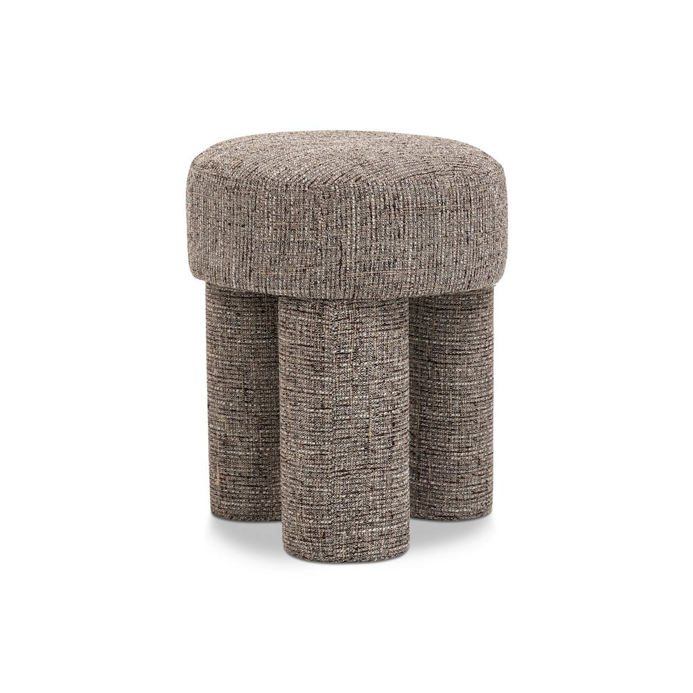 Meridian Furniture Larson Brown Fabric Ottoman/Stool - Walmart.com