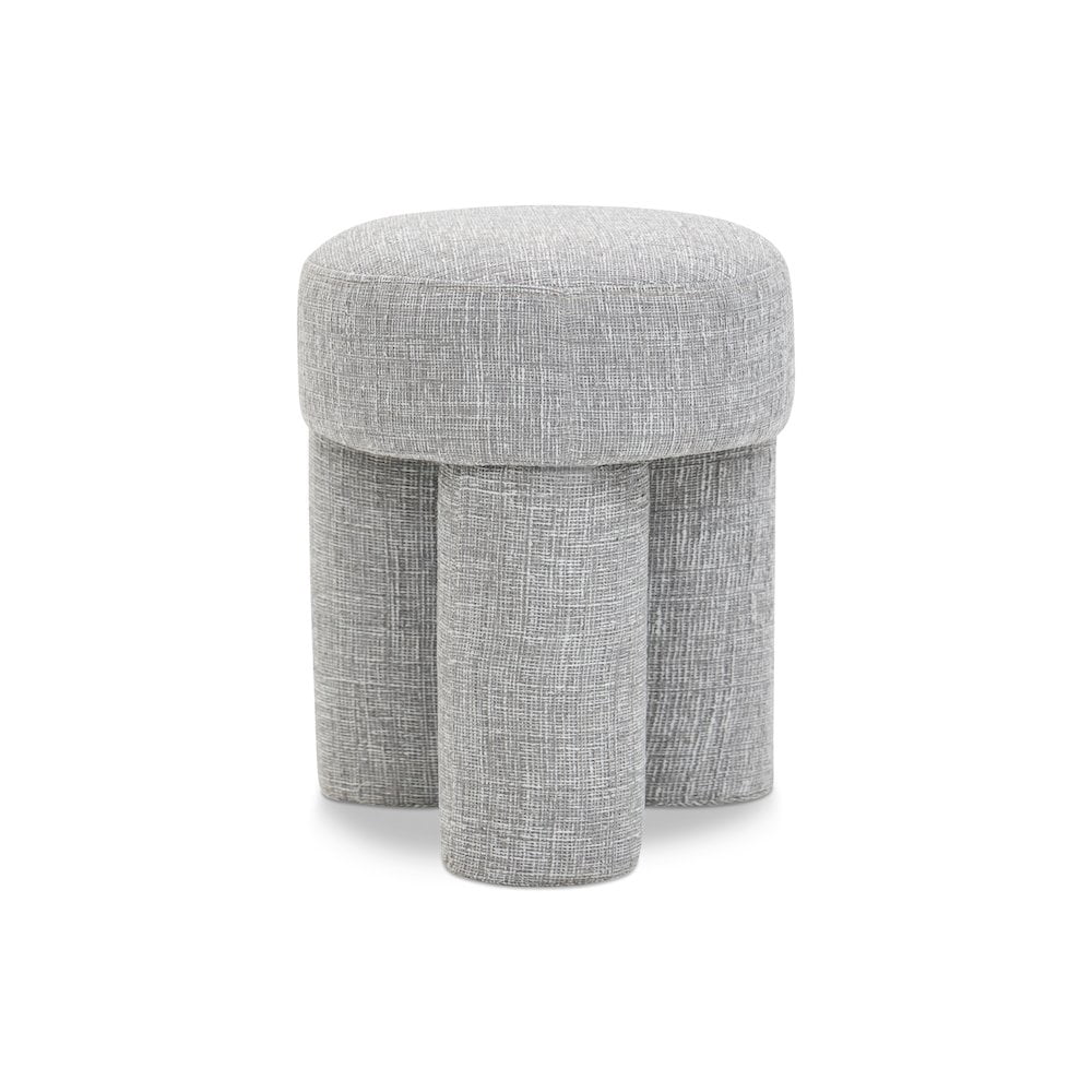 Meridian Furniture Larson Grey Fabric Ottoman/Stool - Walmart.com