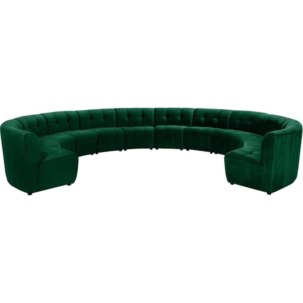 Meridian Furniture Limitless Gray Velvet Modular 12 Piece Sectional ...