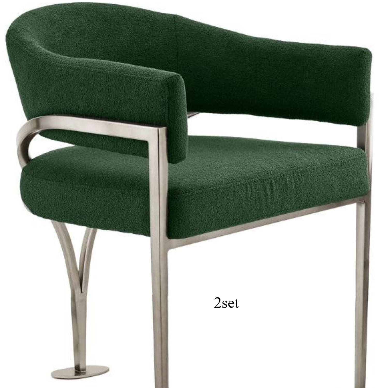 Meridian Furniture Madelyn Collection - Modern/Contemporary Grey Velvet ...