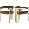 Meridian Furniture Marcello Brown Velvet Dining Chair (Set of 2 ...