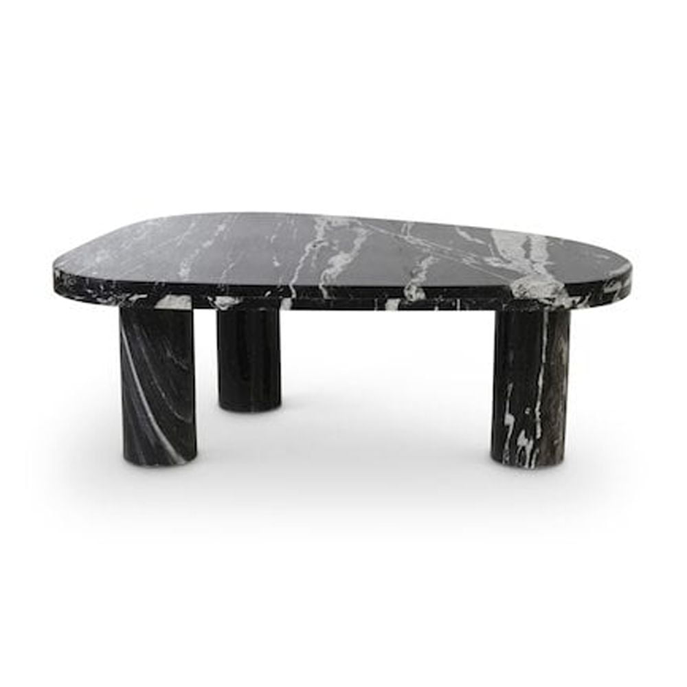 Meridian Furniture Messina Black Genuine Marble Coffee Table - Walmart.com