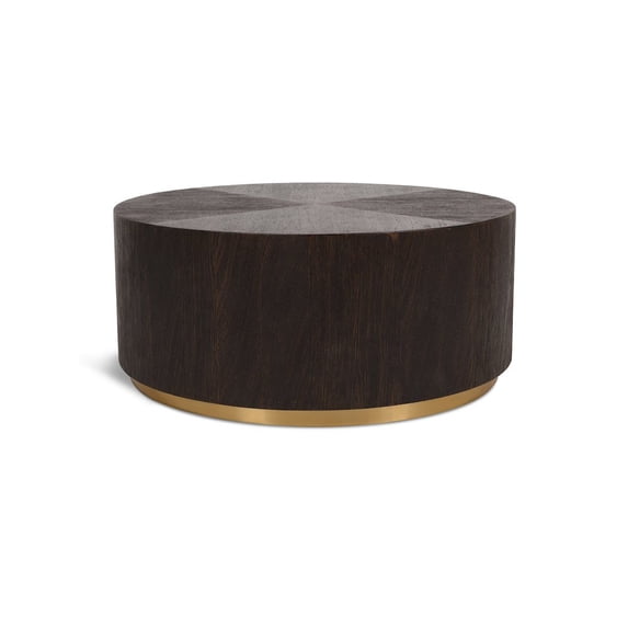 Meridian Furniture Nile Brown Oak Coffee Table - Walmart.com