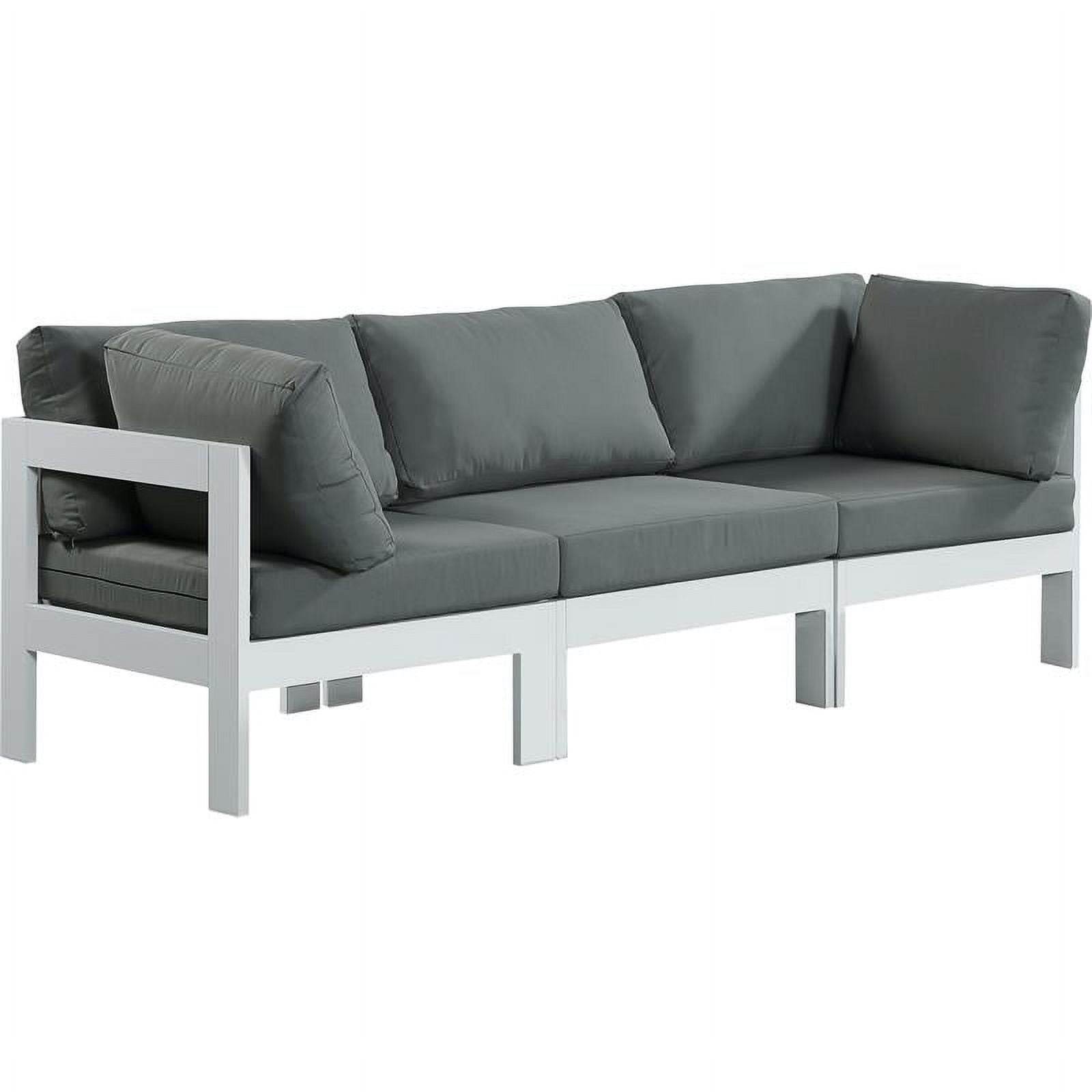 Meridian Furniture Nizuc Grey Outdoor Patio Modular Sofa - Walmart.com