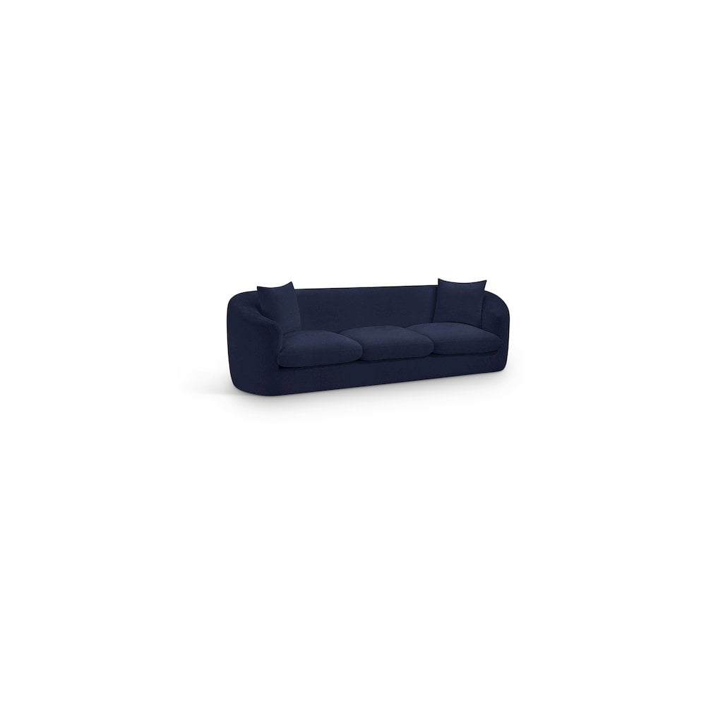 Meridian Furniture Penelope Navy Chenille Fabric Sofa - Walmart.com