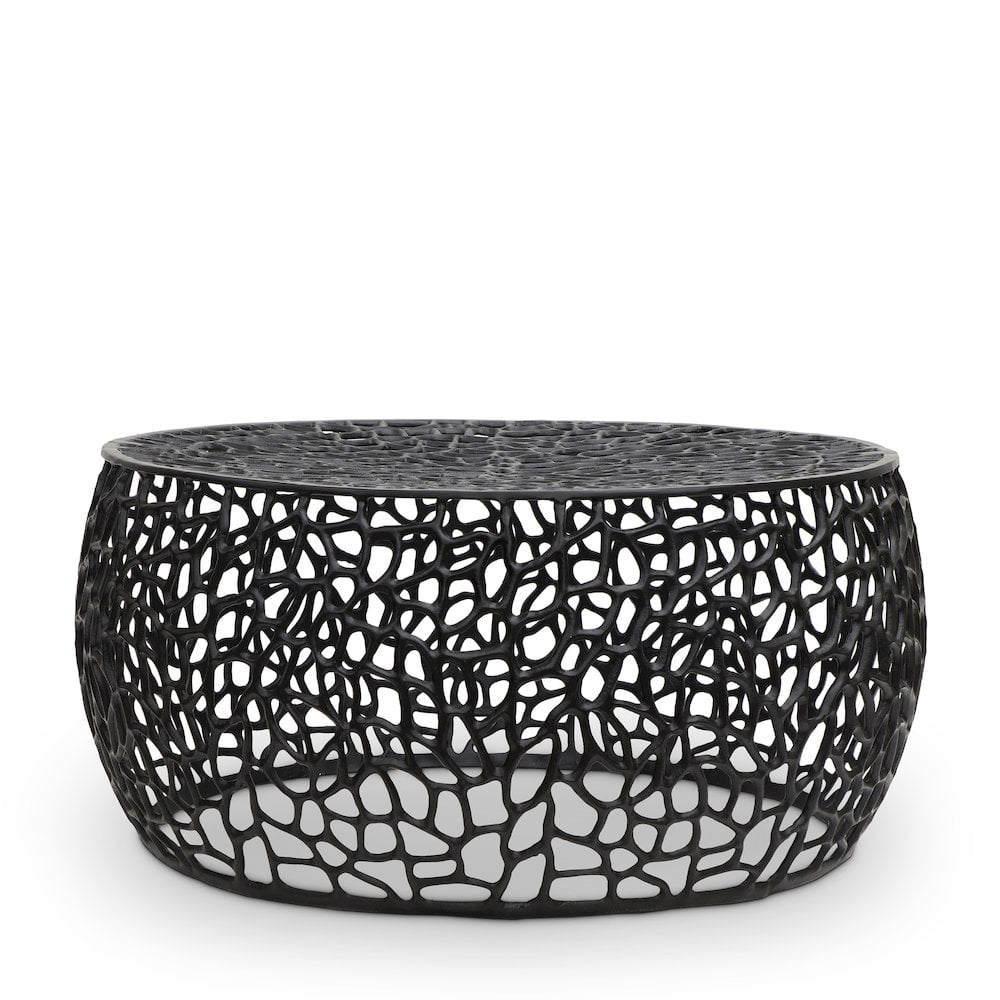 Meridian Furniture Priya Black Aluminum Coffee Table - Walmart.com