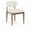 Meridian Furniture Riccio Cream Vegan Leather Dining Side Chair (Set of ...