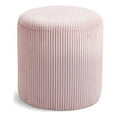 Meridian Furniture Roy Pink Ottoman/Stool - Walmart.com