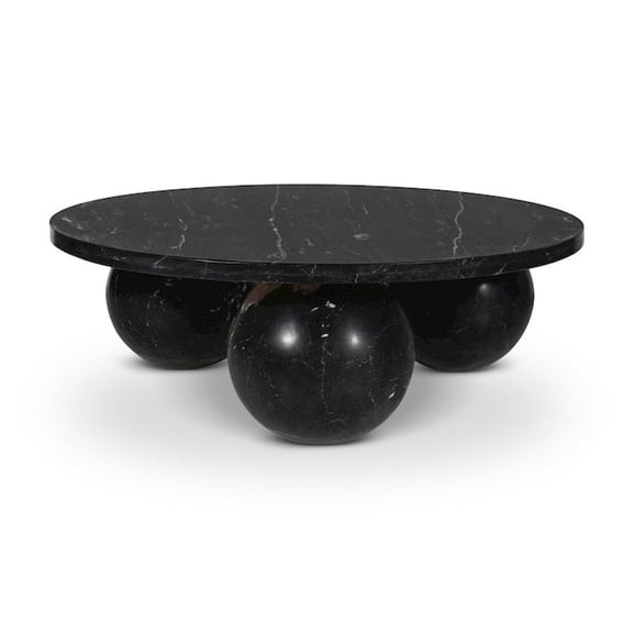 Contemporary Black Marble Coffee Table - Walmart.com