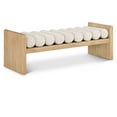 Meridian Furniture Waverly Cream Bench - Shop Black Friday Deals for ...