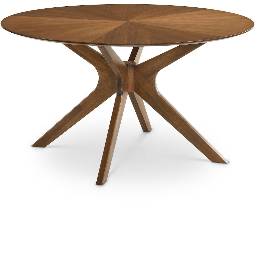 Meridian Furniture Woodson Rich Walnut Veneer Dining Table - Walmart.com
