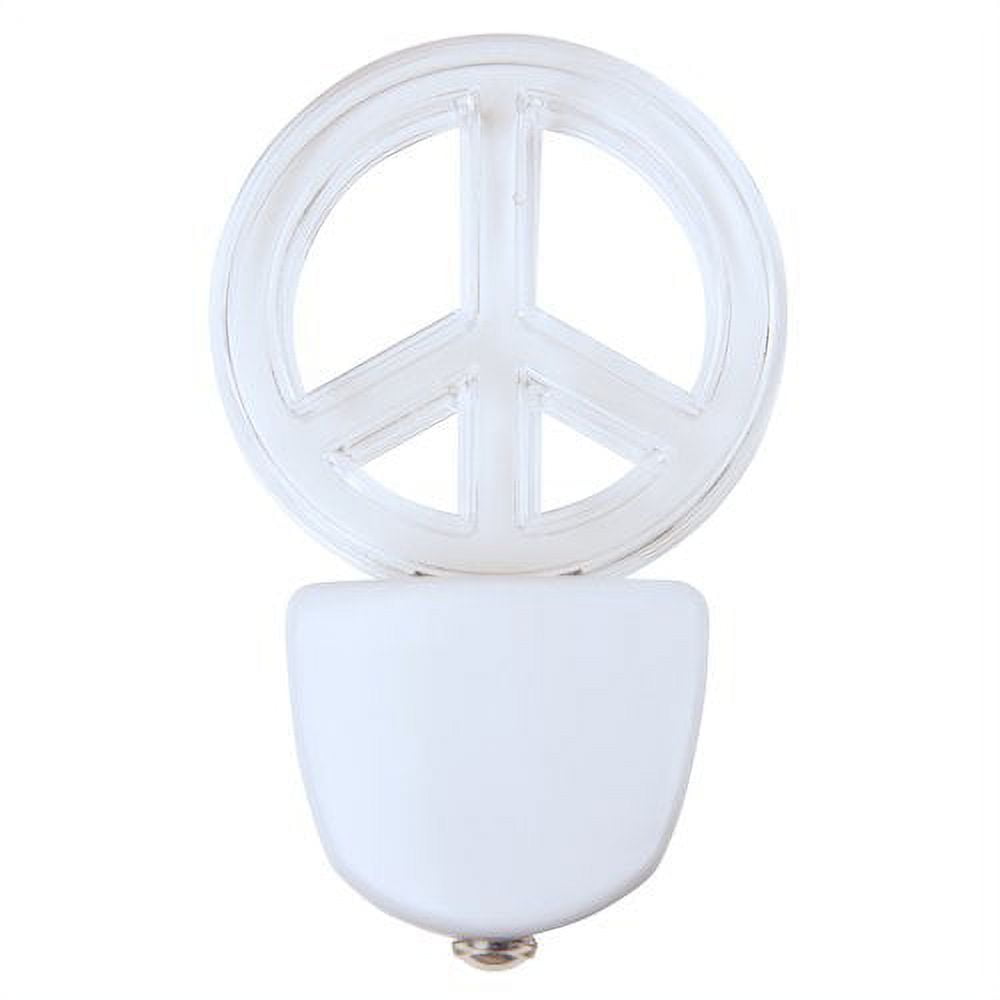 Meridian LED Color Changing Peace Sign Night Light - Walmart.com