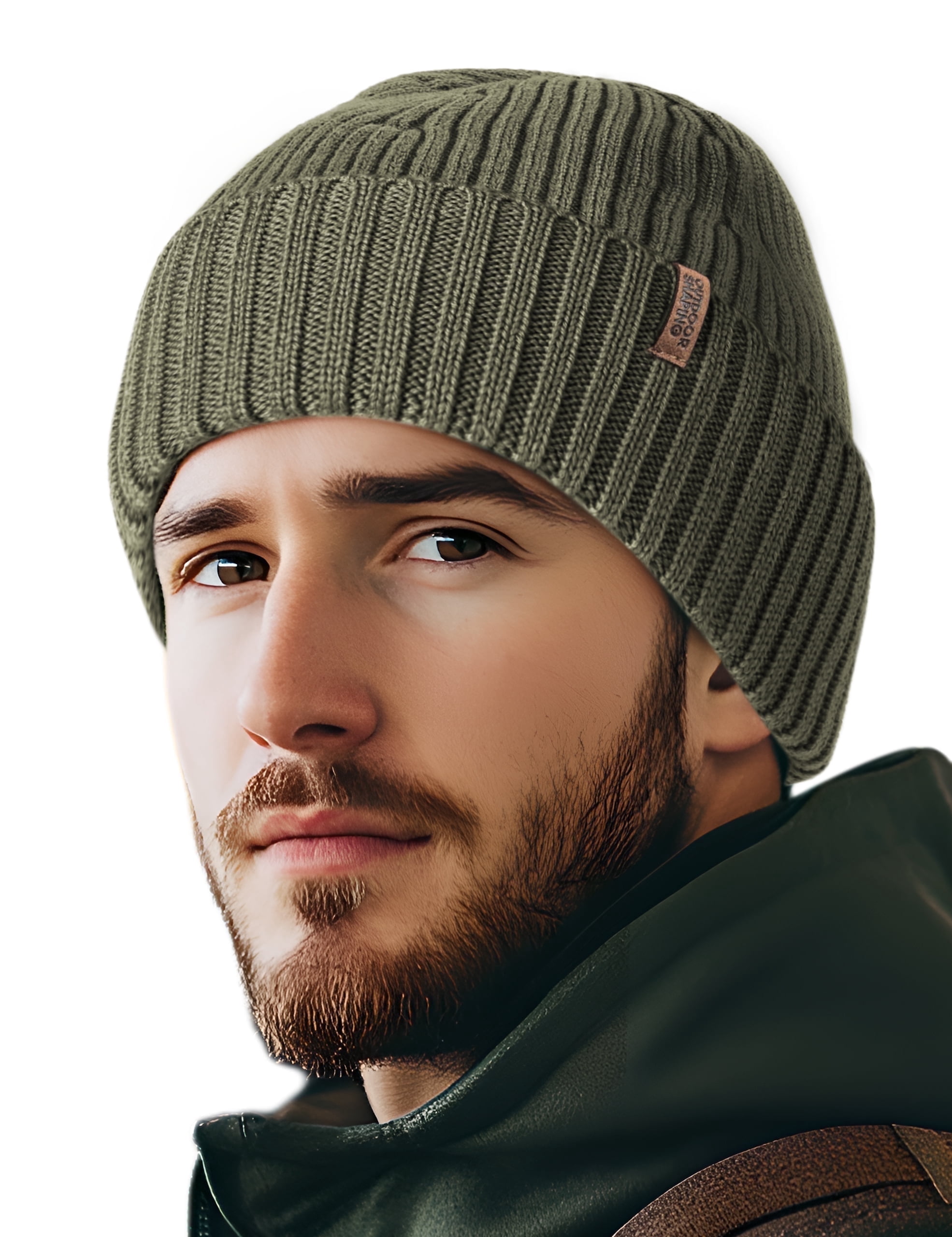 Merino Wool Beanie For Men And Women Unisex Daily Cuffed Plain Knit Hat