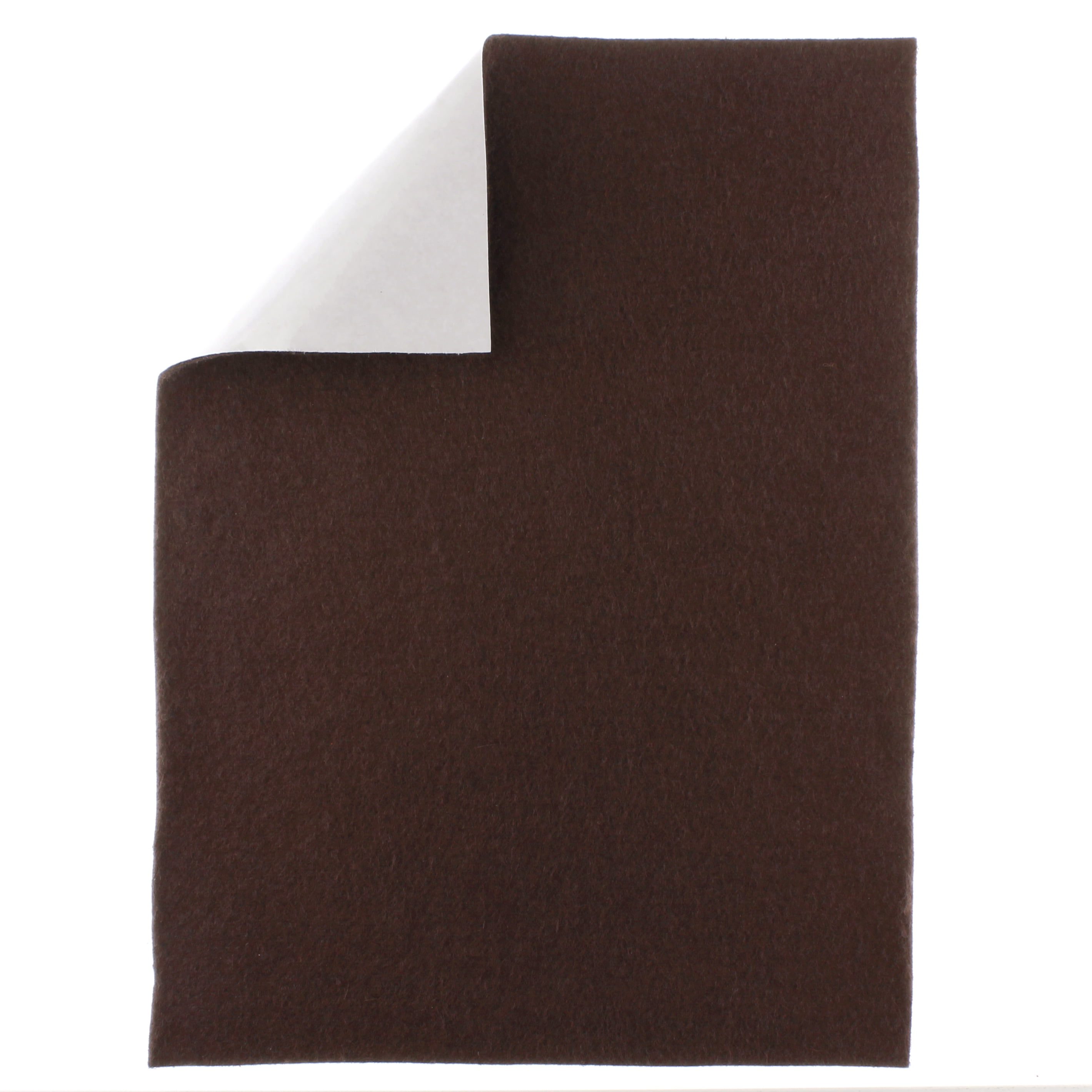 Merino Wool Blend Felt Crafting Sheets Adhesive Backed - Brown ...