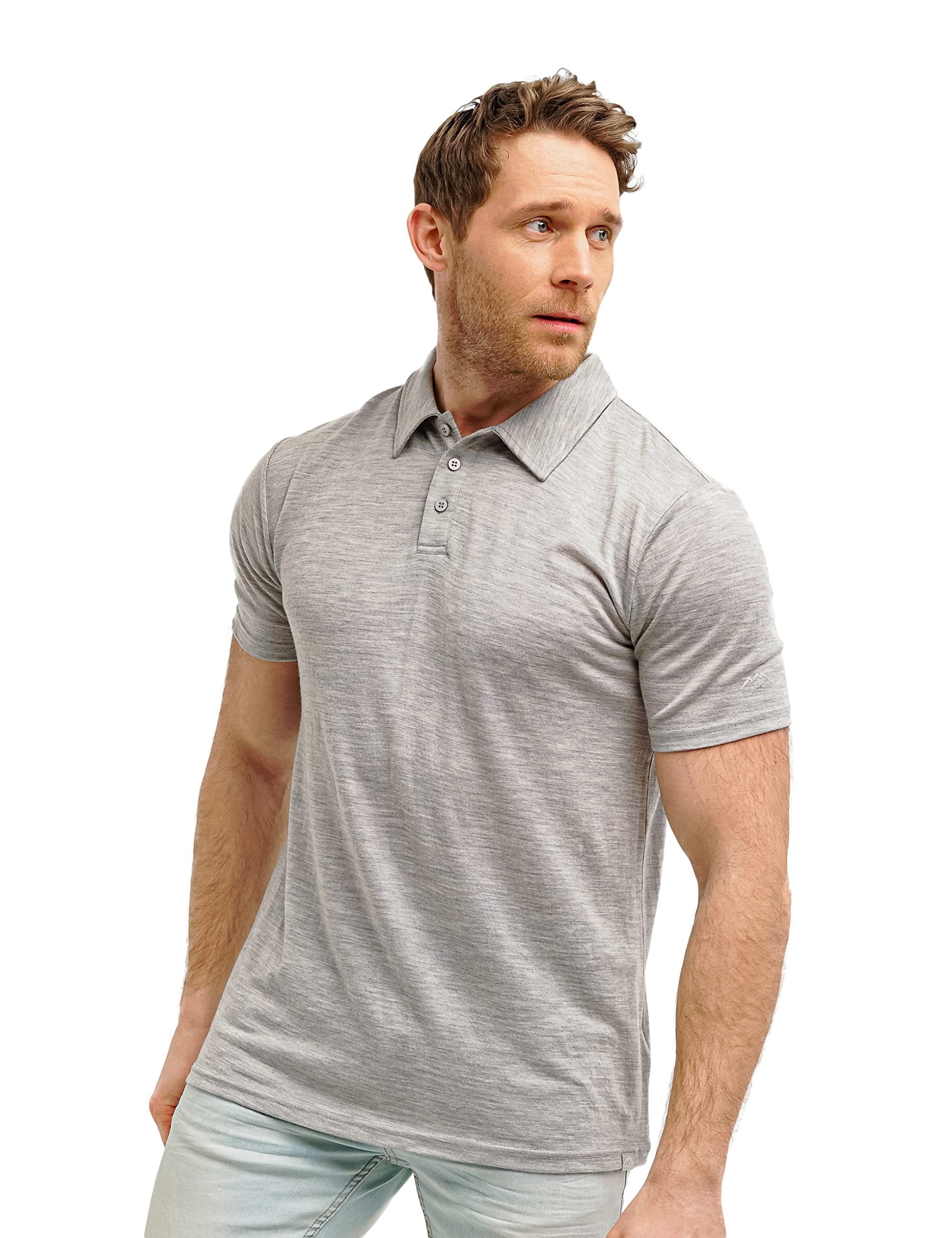 Merino.tech Men’s Short Sleeve Polo Shirt - 𝗘𝘃𝗲𝗿𝘆𝗱𝗮𝘆 Merino Wool Polo ...