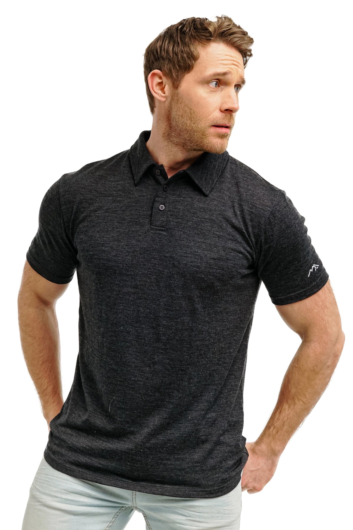 Merino Wool Polo Shirt Men - Anti-Odor 100% Merino Wool Shirts for Men ...