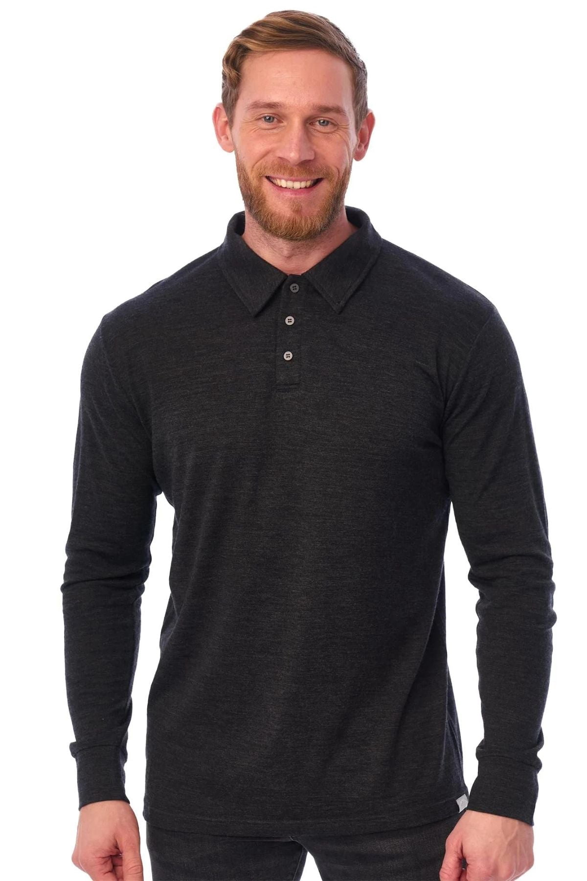 Merino Wool Polo Shirt Men - Anti-Odor 100% Merino Wool Shirts for Men ...