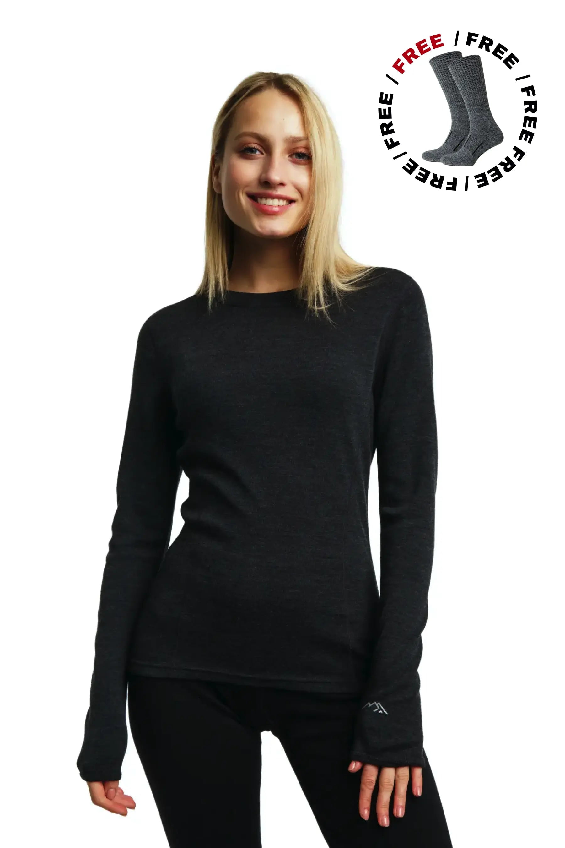 Merino.tech Merino Wool Base Layer Women - 100% Merino Wool Heavyweight ...